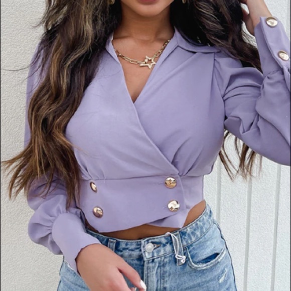 Tops | Lavender Crop Top | Poshmark